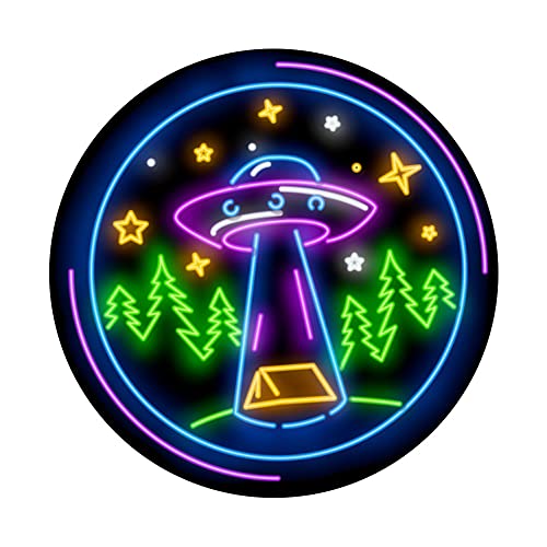 Cool Camping Stuff & Gear Alien Abduction for UFO Hunters PopSockets Swappable PopGrip