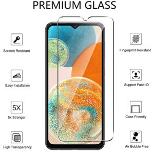 Suttkue for Samsung Galaxy A23 5G/4G Screen Protector with Camera Lens Protector, 9H Hardness Anti-Scratch Tempered Glass flim, Case Friendly, Anti-Fingerprint,Anti-Scratch (2+2 PACK)