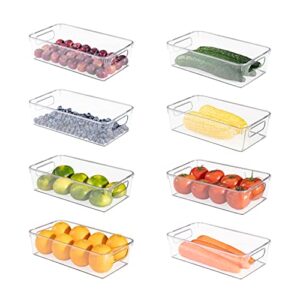 freezer organizer storage bins, pantry storage fridge organizer storage bins and cabinet organizers for bath kitchen and dresser (8)