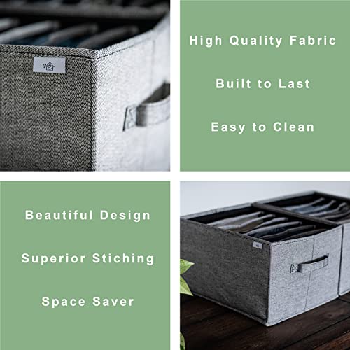 Eden Home Jeans Organizer for Closet Pants Storage - Jeans Storage - Clothes Organizer for Folded Clothes - Wardrobe Organizers and Storage