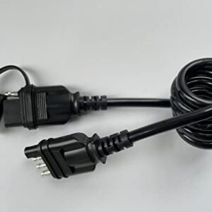 4 Pin Trailer Plug Play Extender Wiring Extension Harness 4 Way Male and Female Wiring Harness Adapter Coiled Extension Wiring Cable 28"