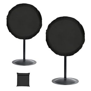 lsongsky industrial fan cover 2 pack,suitable for 30 inch wall mount fan,industrial pedestal fan in the warehouse,shop, garage,and workspace,waterproof & dustproof 600d oxford,black