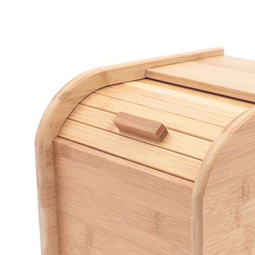 TFCFL Wooden Rice Container, 11lbs/5kg Sealed Kitchen Food Storage Container with Lid Cereal Dispenser for Rice Cereal Dry Food Flour Grains