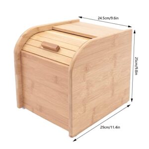 TFCFL Wooden Rice Container, 11lbs/5kg Sealed Kitchen Food Storage Container with Lid Cereal Dispenser for Rice Cereal Dry Food Flour Grains