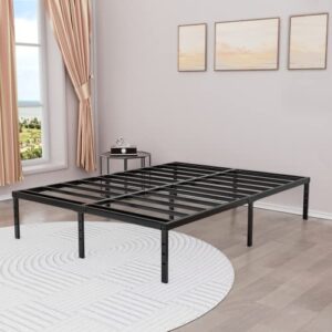 LITBOOM King Size Bed Frame/ 14 Inch Metal Platform Base/Mattress Foundation/No Box Spring Needed/Noise -proof/3000lbs Capacity