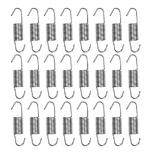 xuezoioy cage door spring hooks,spring latch hook for rabbit cages pack of 25, 37mm/1.5inches door metal finger spring latch hook for fixing pet cage food bowl for rabbit,hamster,parrot,birds,bunny