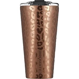 brumate 6027239 20 oz imperial pint leopard gold bpa free vacuum insulated tumbler gold