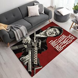 Scarface Rug, Alpacino Rug, Legends Rug, Famous Rug, Floor, Modern Rug, Custom Rug, Home Decor Rug,Popular Rug,Say Hello to My Little Friend e148 (1.9x3.2 feet - 60x100 cm)