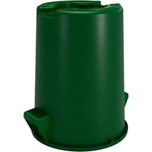 Carlisle FoodService Products Bronco Green 32 Gallon Round Waste Bin Trash Container - 84103209 - Pack of 4