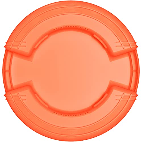 Carlisle FoodService Products Bronco Orange 20 Gallon Round Waste Bin Trash Container - 84102024 - Pack of 6