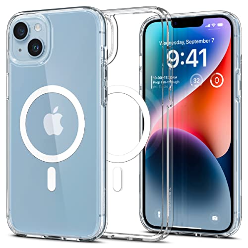 Spigen Ultra Hybrid (MagFit) [Anti-Yellowing Technology] Designed for iPhone 14 Case (2022) - White