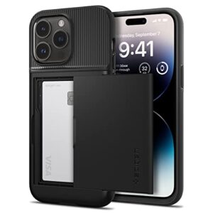 spigen slim armor cs designed for iphone 14 pro case (2022) - black