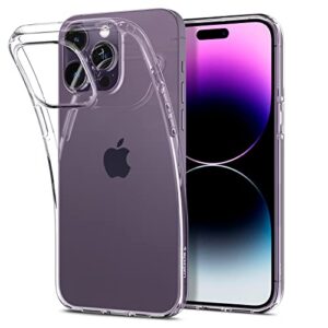 spigen liquid crystal [anti-yellowing technology] designed for iphone 14 pro case (2022) - crystal clear