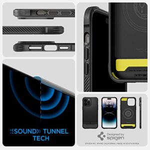 Spigen Rugged Armor (MagFit) Compatible with MagSafe Designed for iPhone 14 Pro Case (2022) - Matte Black