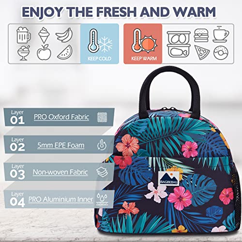 BAGBEBAG Lunch Bag, Lunch Box for Men Women, Insulated Lunch Bag for Office Work Picnic Beach, Large Lunch Bag Heavy Duty Leakproof Cooler Bag (Colorful)