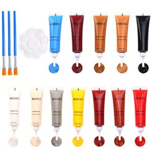 budoci leather repair kit for furniture,12 colors leather repair kit, easy match color to repair scuffed & faded leather furniture,vinyl repair kit for car seat, sofa,jacket, boat seat