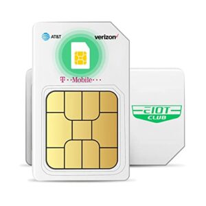 support verizon att t-mobile eiotclub data sim card - usa coverage no contract 4g lte cellular for security solar and hunting trail game cameras unlocked iot device