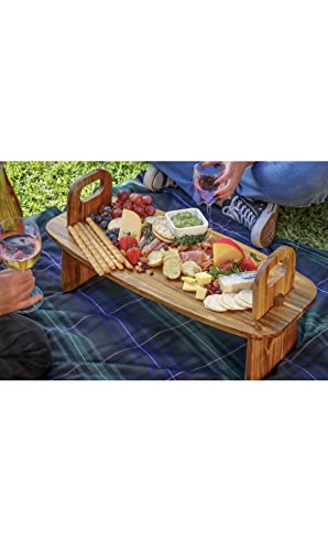 Wooden Serving Tray, 3 in 1 Ideal for Dinner Parties, Dining Table or Picnics, Special for Gift!