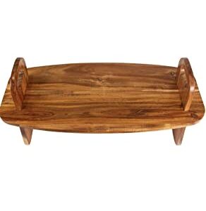 Wooden Serving Tray, 3 in 1 Ideal for Dinner Parties, Dining Table or Picnics, Special for Gift!