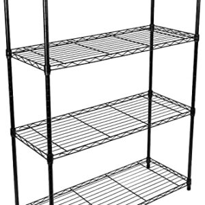 YSSOA 4-Tier Heavy Duty Storage Shelving Unit,Black,36Lx14Wx54H inch, 1 Pack