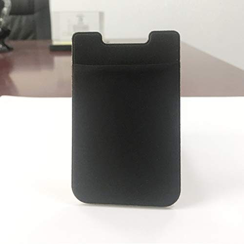 RUIVE Mobile Stick Card on Wallet Hhone Holder Hard Glue Credit as Holder Functioning Wallet Note 20 Ultra (Black, One Size)