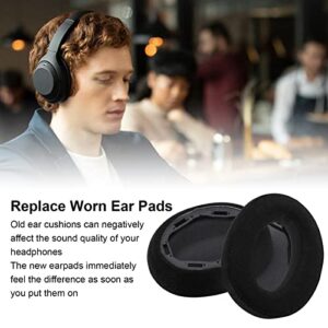 Headphones Replacement Ear Pad, Memory Foam Ear Cushions Cover for WH H910N WH H900N Headphones, Soft and Resistant(Black)