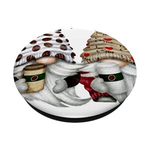 Funny Coffee Gnomes For Women And Barista Cute Coffee Lover PopSockets Swappable PopGrip