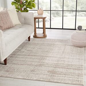 jaipur living vibe halona tribal cream/black area rug (4'x6')