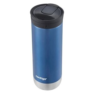 Contigo Huron Vacuum-Insulated Stainless Steel Travel Mug with Leak-Proof Lid, Keeps Drinks Hot or Cold for Hours, Fits Most Cup Holders and Brewers, 20oz 2-Pack, Blue Corn & Acid Wash