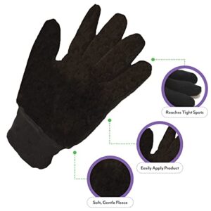 HandsOn Finishing Gloves - Pony & Horse Grooming Mits - Equestrian Horse Brush for Shining & Shedding Coat Care (Small/Medium, Pack of 1 Pair)