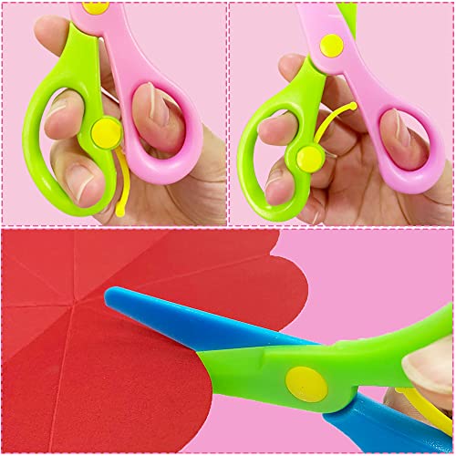 15 Pack Preschool Training Scissors,Plastic Toddler Safety Scissors,Kids Craft Scissor for Children Paper Cut,School Art Supplies