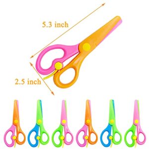 15 Pack Preschool Training Scissors,Plastic Toddler Safety Scissors,Kids Craft Scissor for Children Paper Cut,School Art Supplies