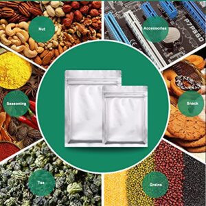 50 Pcs Mylar Bags 1 Gallon for Food Storage, Extra Thick 9.4 Mil 9.8'' x 13.8'' Standable Resealable Ziplock Food Grade Bags for Packaging Food, Coffee Beans, tea, grains, etc Products