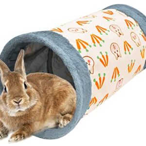 AFYHH Guinea-Pig Rabbit Tunnel-Tube Toys - Bunny Hamster Hideout Small Animal Activity Tunnels Hideaway Accessoies for Dwarf Rabbits Guinea Pigs Kitty (Pink)