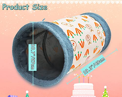 AFYHH Guinea-Pig Rabbit Tunnel-Tube Toys - Bunny Hamster Hideout Small Animal Activity Tunnels Hideaway Accessoies for Dwarf Rabbits Guinea Pigs Kitty (Pink)