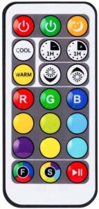 【new modle】 jandcase remote control, suitable for jandcase infrared remote control rgbw series bulbs, 1 pack