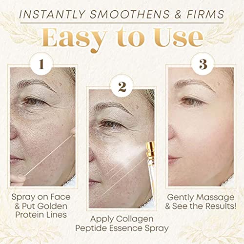 InstaLift Protein Thread Lifting Set, Soluble Protein Thread and Nano Gold Essence Combination, Absorbable Collagen Thread for Face Lift, Reverse Collagen Serum for Face (With 5 x Protein Thread)