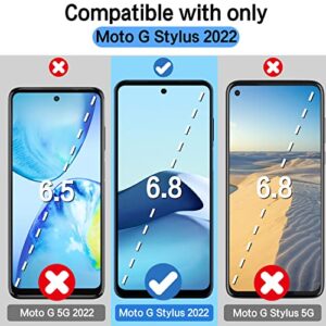 KATIN [2-Pack] Tempered Glass For Motorola Moto G Stylus (2022) / Moto G Stylus 5G (2022) [Not Fit for 2021/2020 Version] Screen Protector, Anti Scratch, Bubble Free, Case Friendly