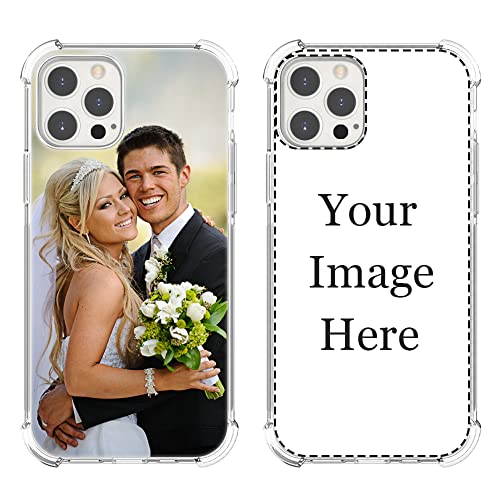 GEAPRIE Customized Photo Design Your Own Personalized Picture Custom Phone Case Cover Compatible with iPhone 6 6s 7 8 Plus SE 2020 X XS XR 11 12 13 14 Mini Pro Max