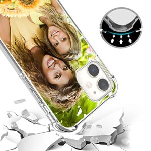 GEAPRIE Customized Photo Design Your Own Personalized Picture Custom Phone Case Cover Compatible with iPhone 6 6s 7 8 Plus SE 2020 X XS XR 11 12 13 14 Mini Pro Max