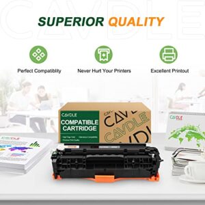 CAVDLE 305X Remanufactured Black Toner Cartridge Replacement for HP 305X 305A CE410A CE410X CE411X CE412X CE413X Work with HP Pro MFP M351A M375nw M451nw M451dn M451dw M475dw M475dn High Yield-1 Pack