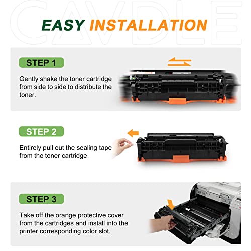 CAVDLE 305X Remanufactured Black Toner Cartridge Replacement for HP 305X 305A CE410A CE410X CE411X CE412X CE413X Work with HP Pro MFP M351A M375nw M451nw M451dn M451dw M475dw M475dn High Yield-1 Pack