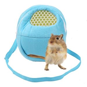 hamster carrier bag, guinea pig carrier portable breathable outgoing bag small animal carrier bag guinea pig carrier pet carrier bag hamster rat cat rabbit pet sling carrier backpack