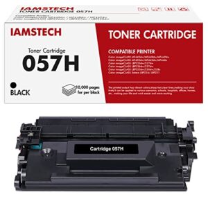 iamstech 057h 057 toner compatible with 057h 1-pack black high yield toner cartridge replacement for canon imageclass mf445dw mf448dw mf449dw lbp226dw lbp227dw mf440 mf445 printer ink