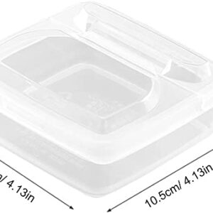 lfjfaecx Sliced Cheese Container for Fridge with Flip Lid, Food Storage Containers Bins, Fruit Storage Containers for Fridge, Cheese Slice Storage Box, with Removable Drain Tray (2pack)