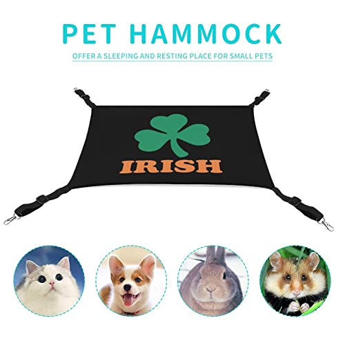 Irish Clover Pet Hammock Comfortable Adjustable Hanging Bed for Small Animals Dogs Cats Hamster