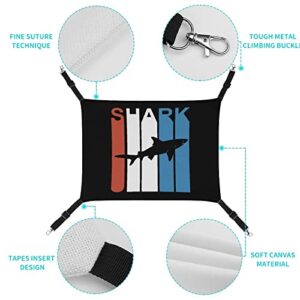 Retro Shark Pet Hammock Comfortable Adjustable Hanging Bed for Small Animals Dogs Cats Hamster