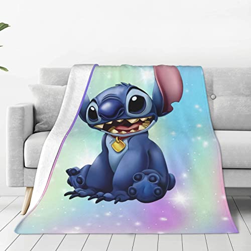 Ultra-Soft Cartoon Throw Blanket Fleece Blanket Comfortable Blankets Soft Cozy Warm Flannel Blankets for Living Room Couch Bed 80"X60"