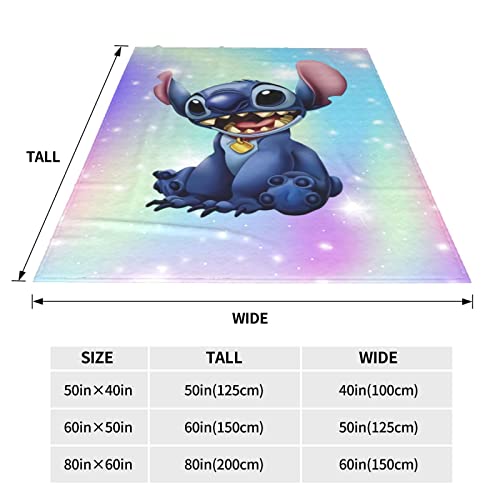 Ultra-Soft Cartoon Throw Blanket Fleece Blanket Comfortable Blankets Soft Cozy Warm Flannel Blankets for Living Room Couch Bed 80"X60"