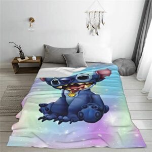 Ultra-Soft Cartoon Throw Blanket Fleece Blanket Comfortable Blankets Soft Cozy Warm Flannel Blankets for Living Room Couch Bed 80"X60"